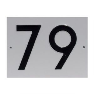 Geperste huisnummerborden