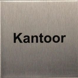 RP40 aluminium RVS look Pictogram Kantoor 80x80mm