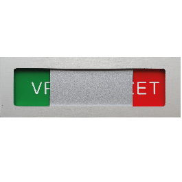 schuifbordjes groen-rood aluminium mat