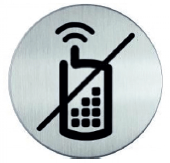 RP59 RVS Pictogram TELEFOON VERBODEN